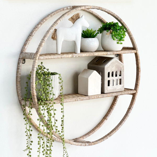 Circular Rattan Shelf - Decora Home