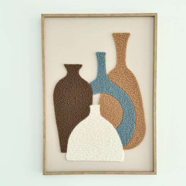 Terry Clay Jars Framed Wall Art - Decora Home