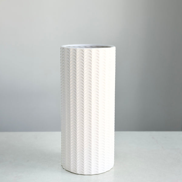 Ceramic Tall Round Vase - Decora Home