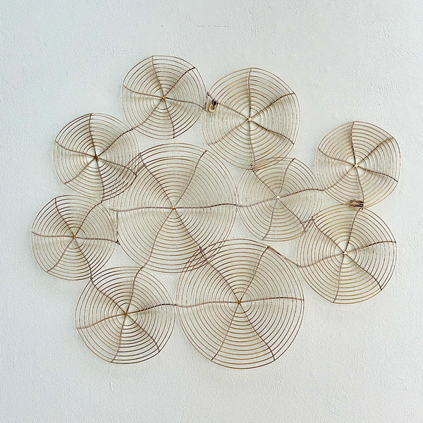 Wire Tangle Gold Metal Wall Art - Decora Home