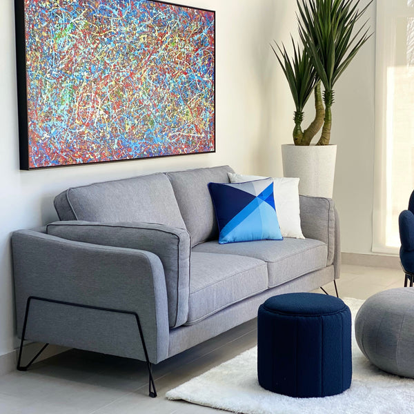 Ravdi Fabric Gray Sofa - Decora Home