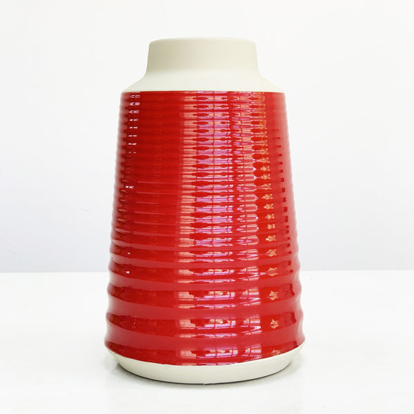 Giles Red Gloss Finish Vase - Decora Home