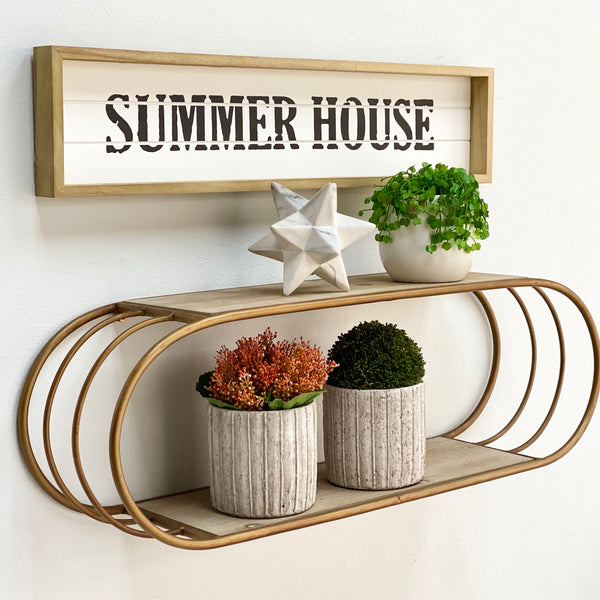 Summer House Wooden Wall Art - Decora Home
