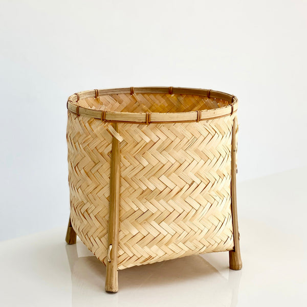 Handcrafted Bamboo Planter - Decora Home